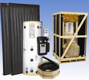 The first complete Solar Water Heater in a Box is now in stock at Metropac.